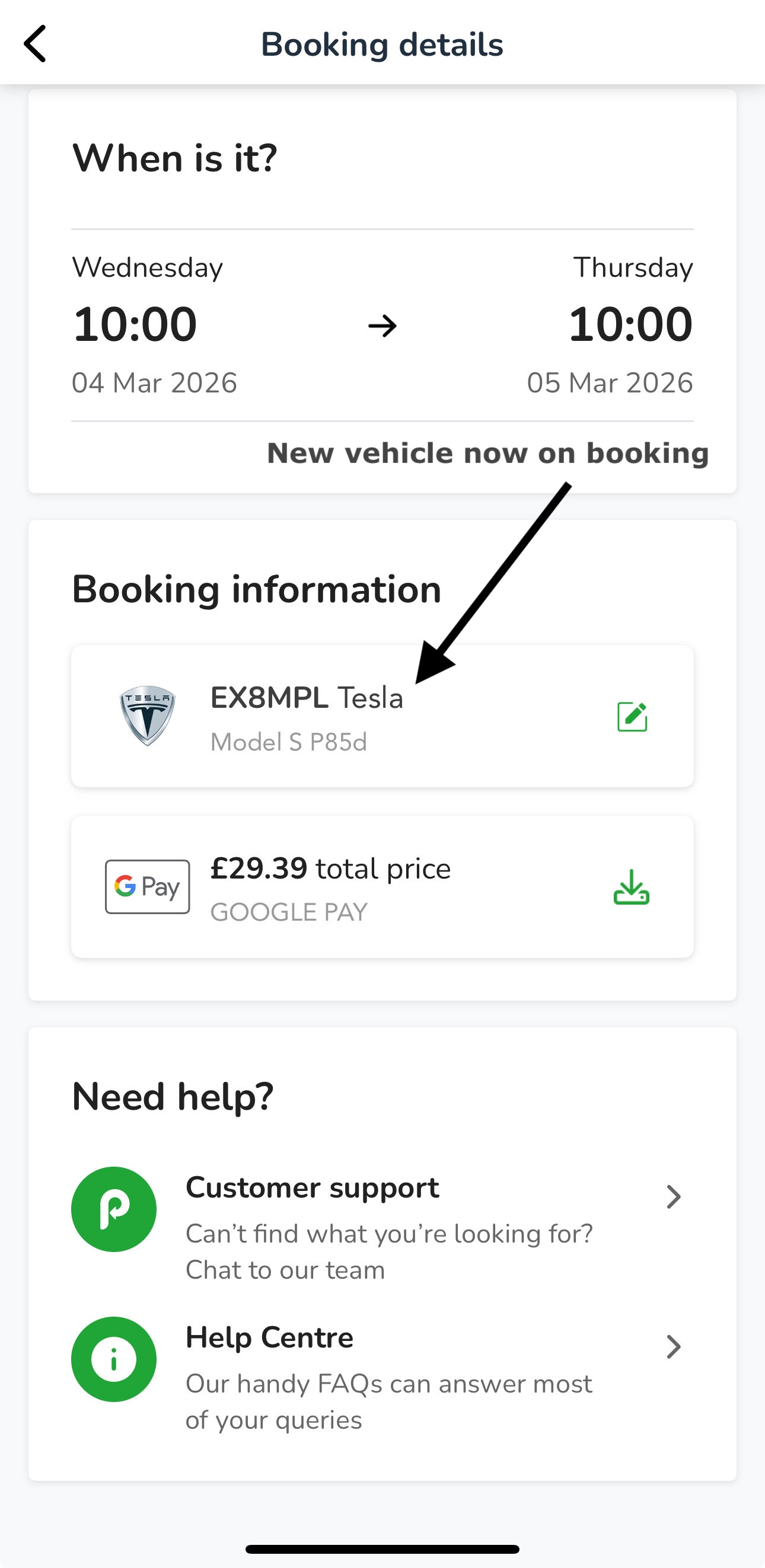 I booked the wrong car / registration – JustPark Help Centre